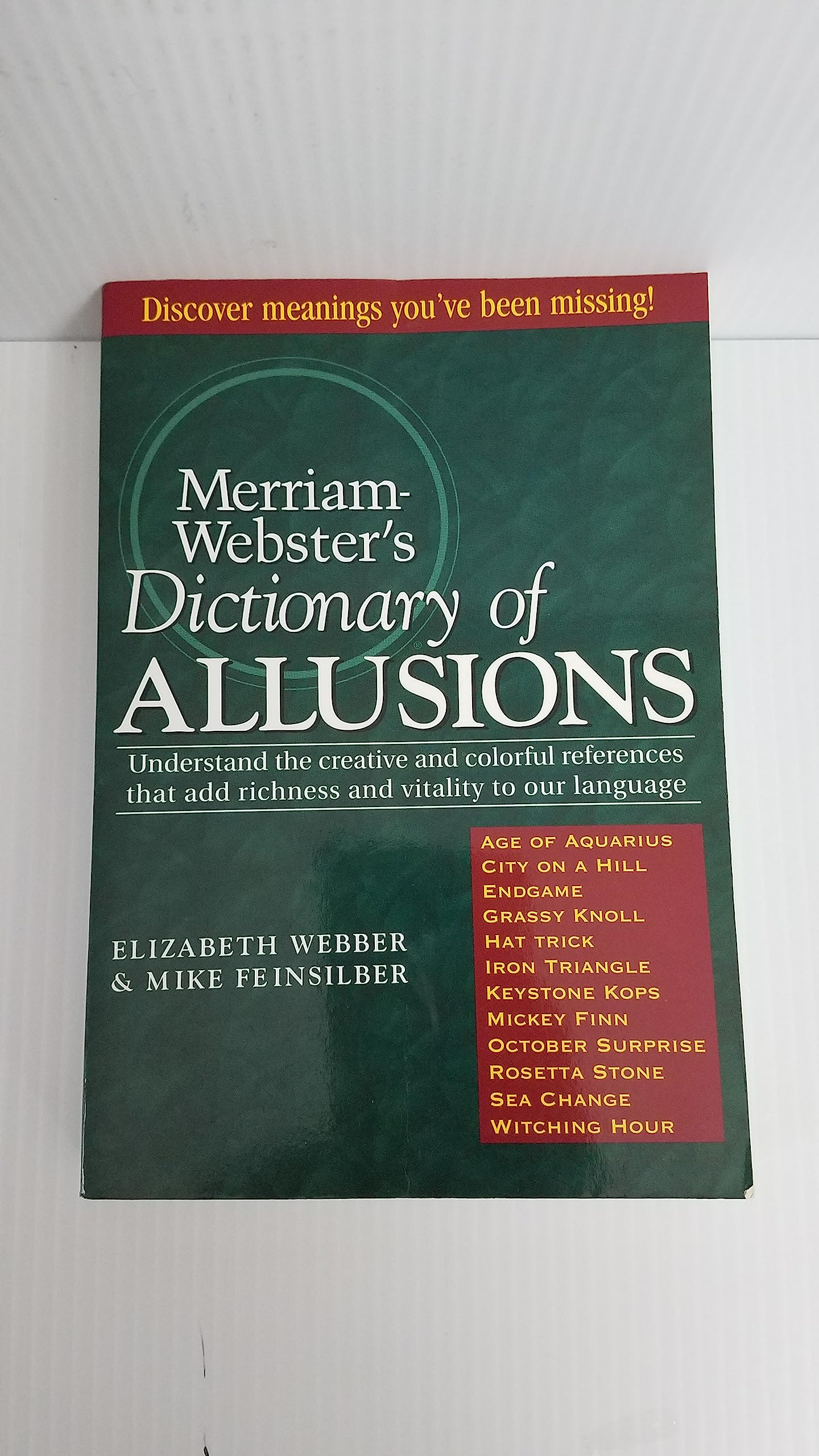 Merriam-Webster's Dictionary of Allusions – Used Book Depot